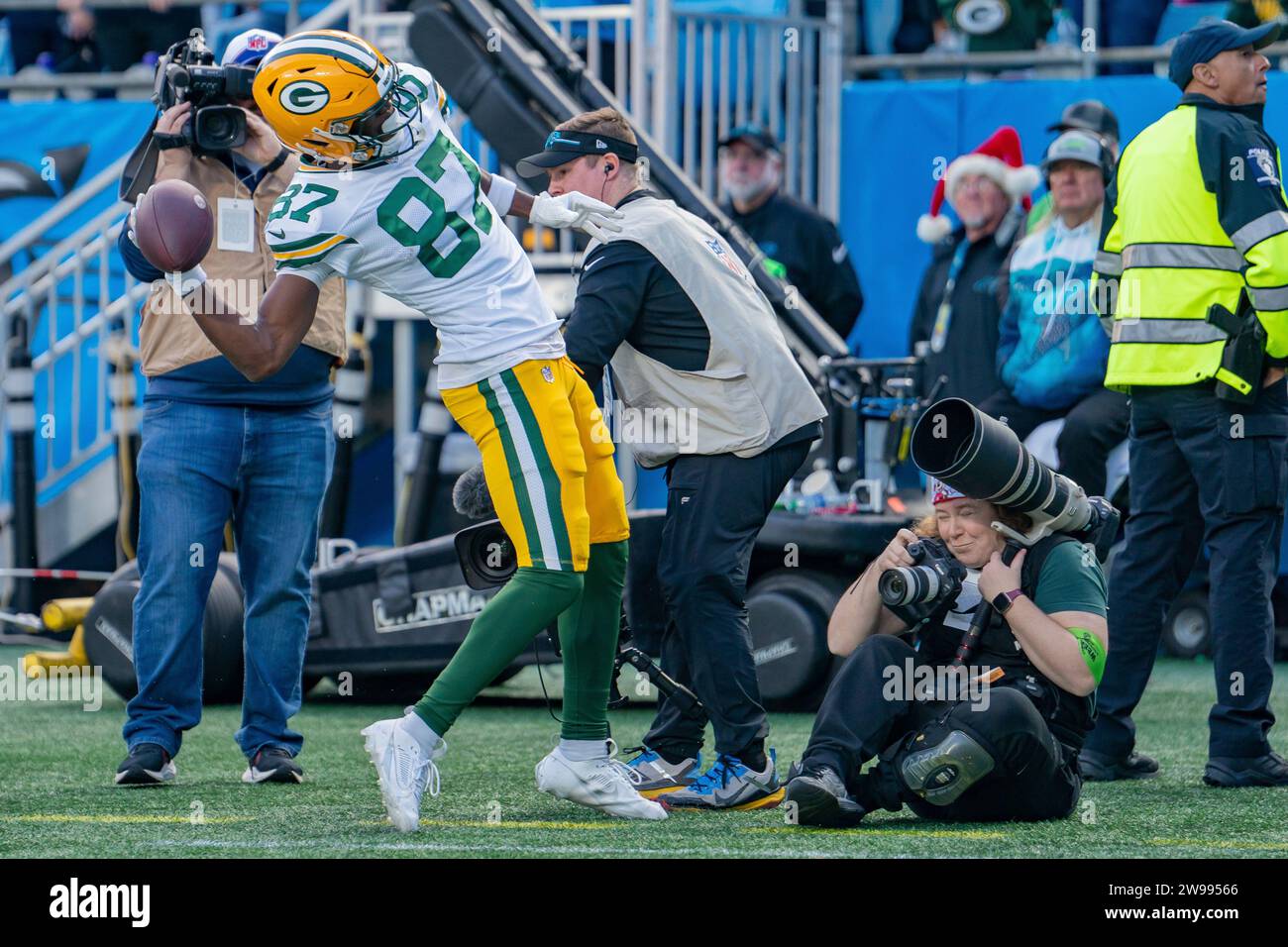 Green Bay Packers wide receiver Romeo Doubs (87) celebrates after ...
