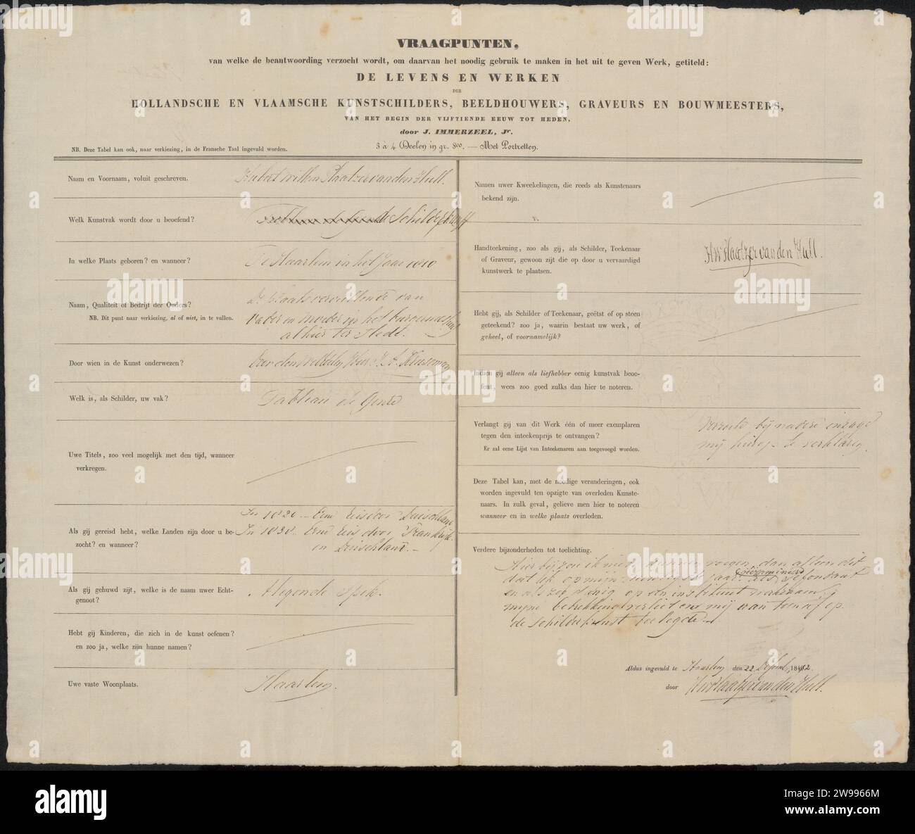 Hubert willem plaatzer van den hull hi-res stock photography and images ...