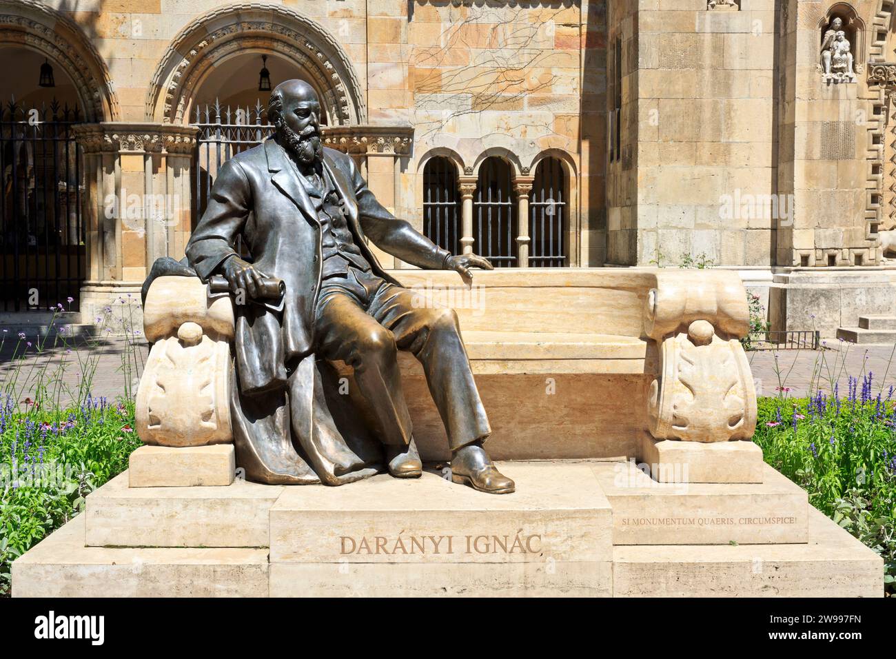 Monument to the Hungarian politician Ignac Daranyi (1849-1927) at ...