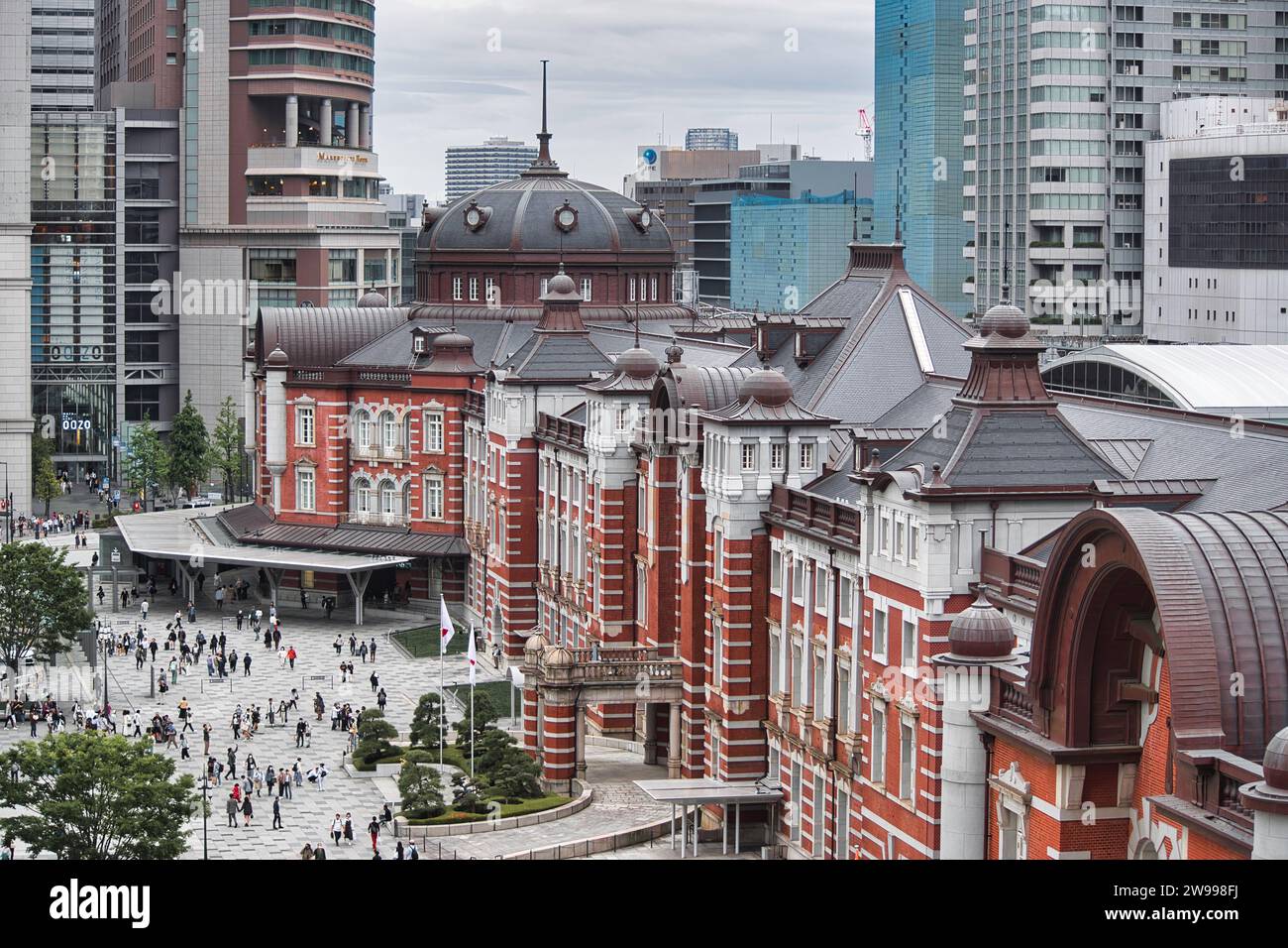Photo from the south side of the famous red brick Tokyo Station. View ...
