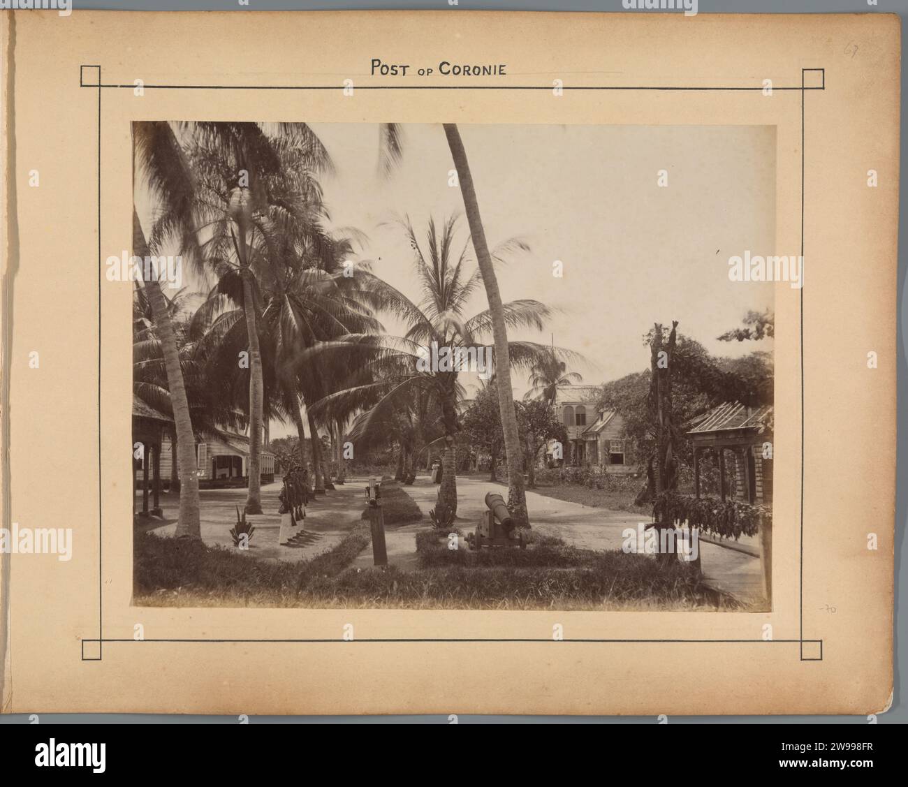 Post on Coronie, Julius Muller, 1898 - 1902 photograph Army camp on ...