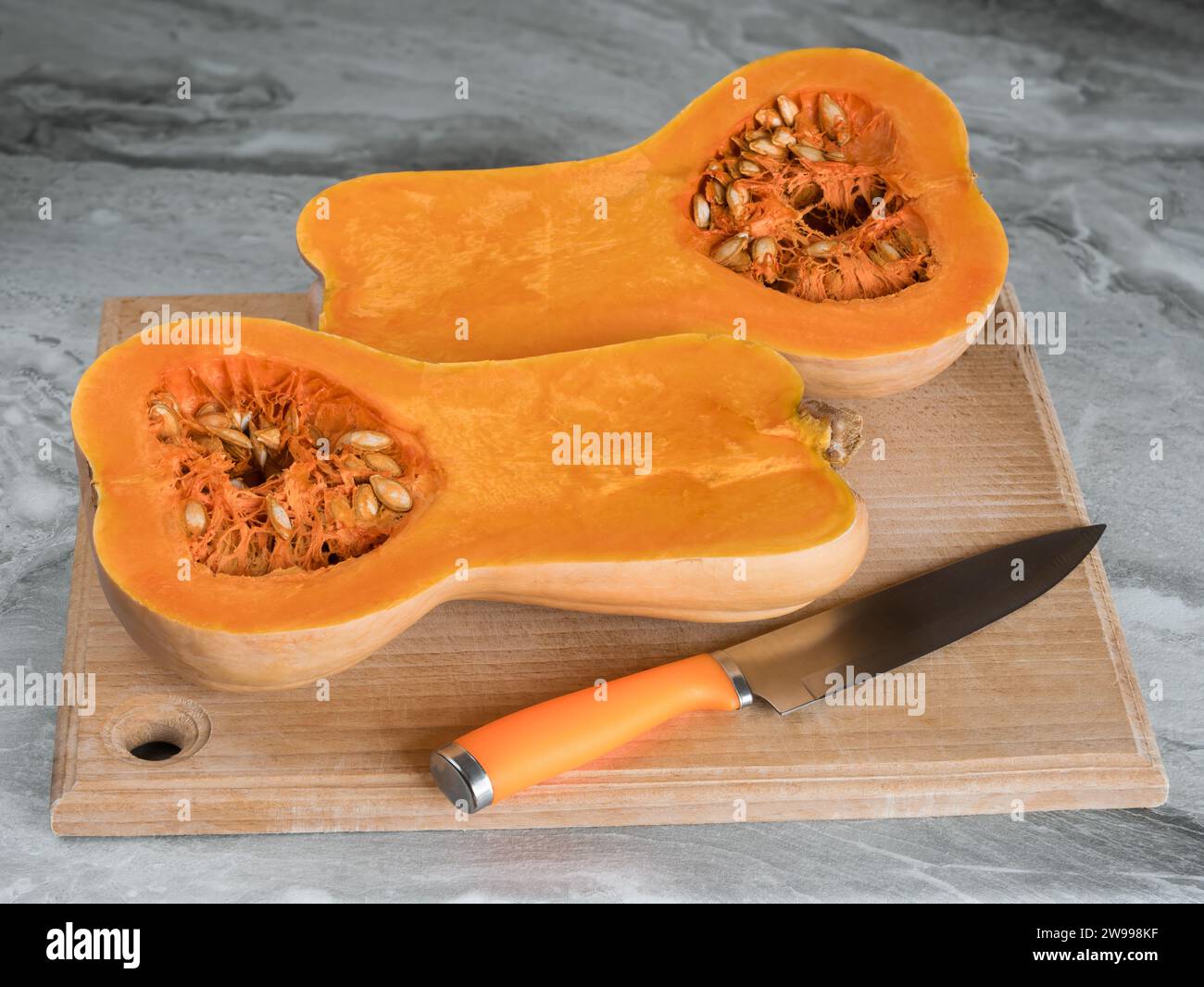 Butternut squash (Cucurbita moschata), known as butternut pumpkin or ...