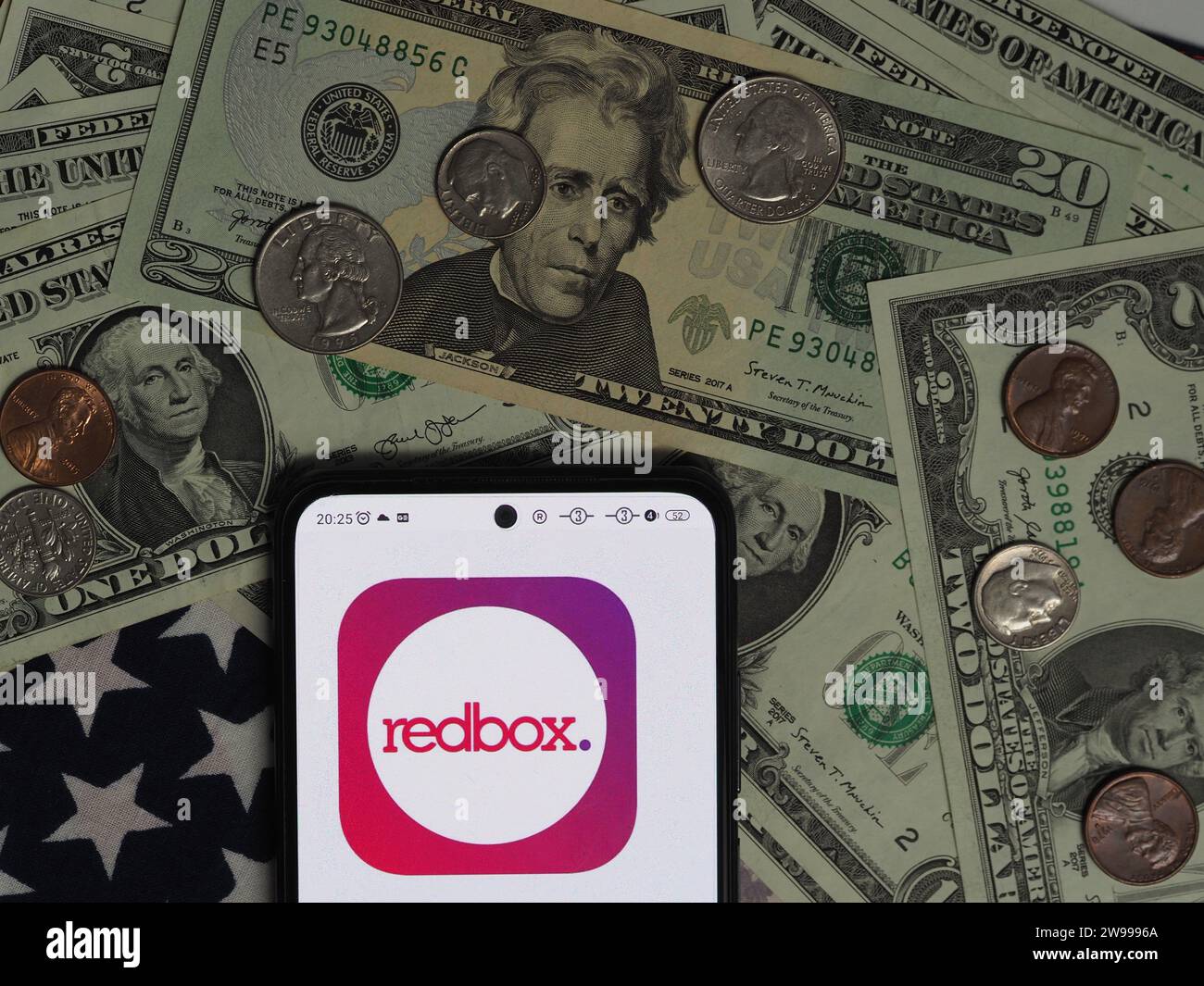 Bavaria, Germany - December 25. 2023: In this photo illustration, a ...