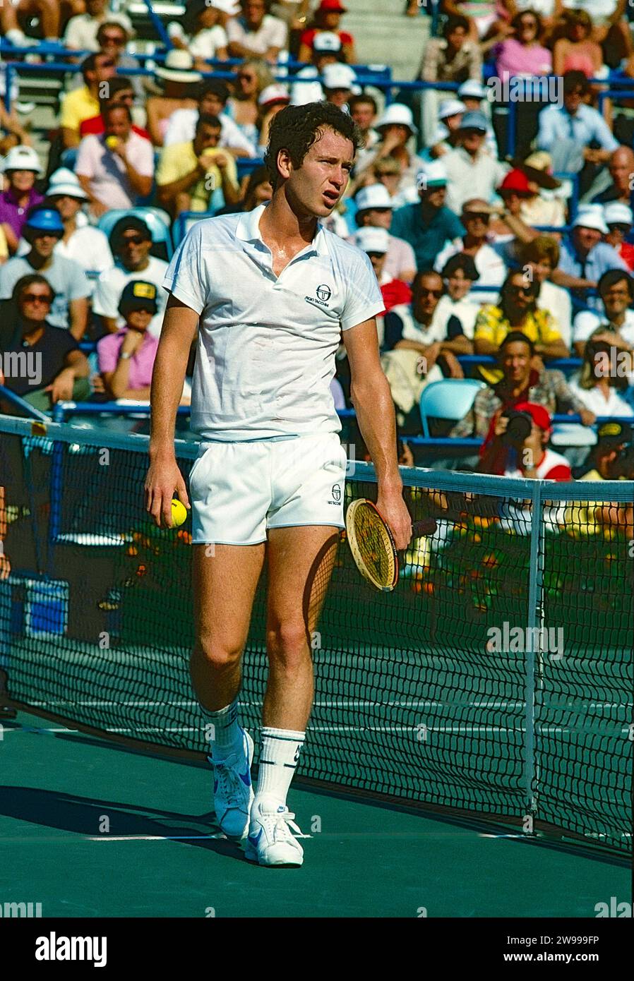 John McEnroe (USA) competing at the 1982 US Open Tennis Stock Photo - Alamy