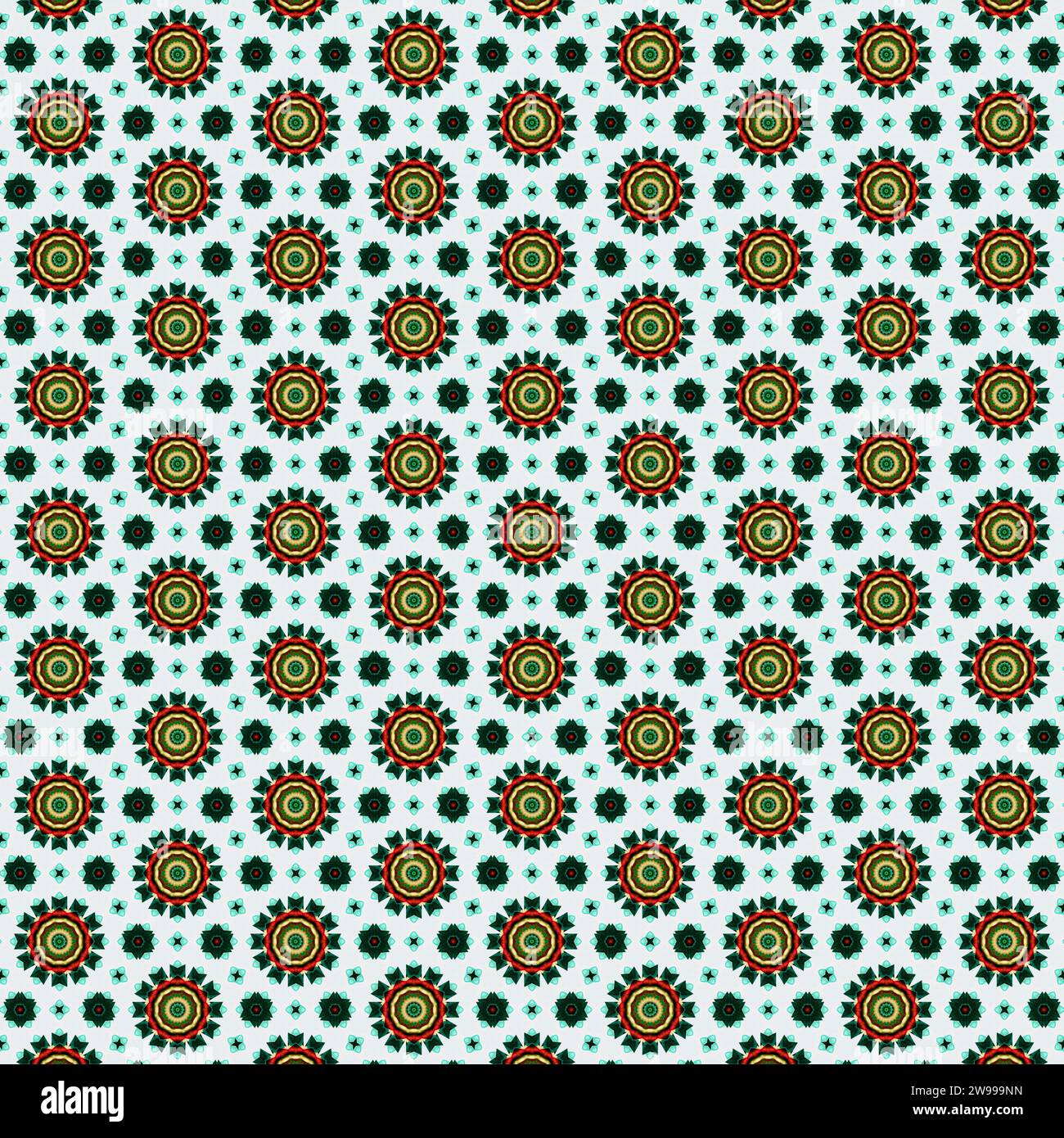 A vibrant repetitive floral pattern for fabric print Stock Photo - Alamy