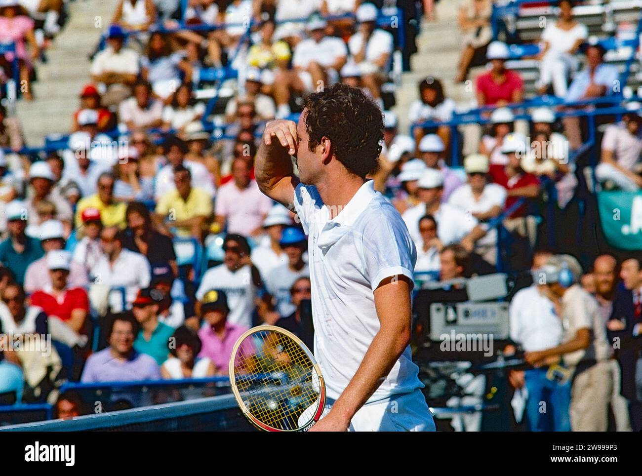 John McEnroe (USA) competing at the 1982 US Open Tennis Stock Photo - Alamy