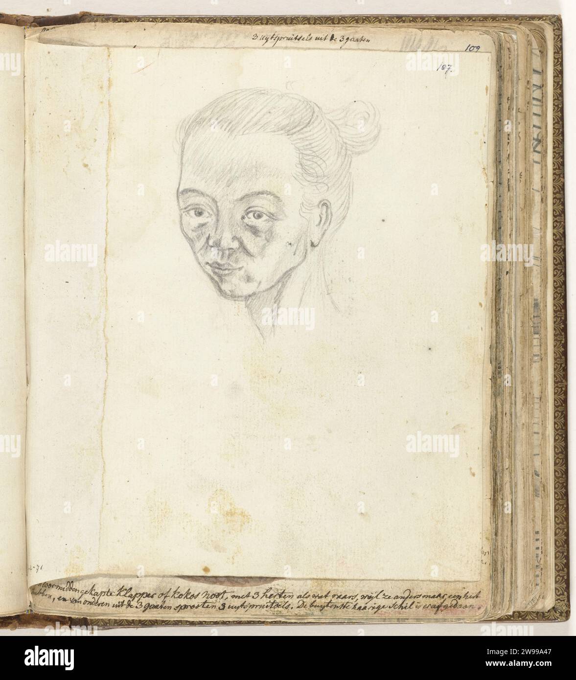 Portrait of a wife made a slave, Jan Brandes, 1779 - 1785 drawing ...