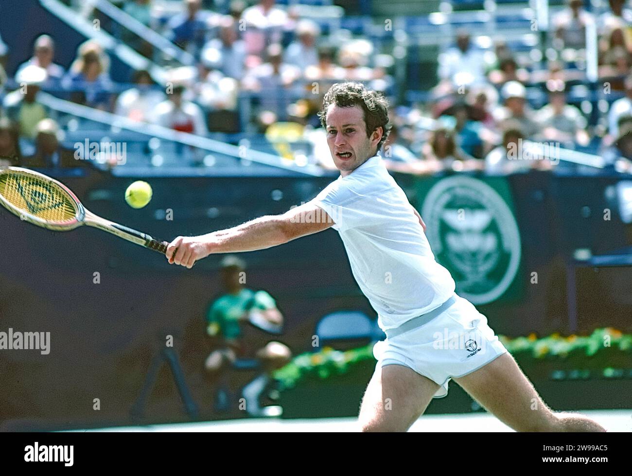 John McEnroe (USA) competing at the 1982 US Open Tennis Stock Photo - Alamy