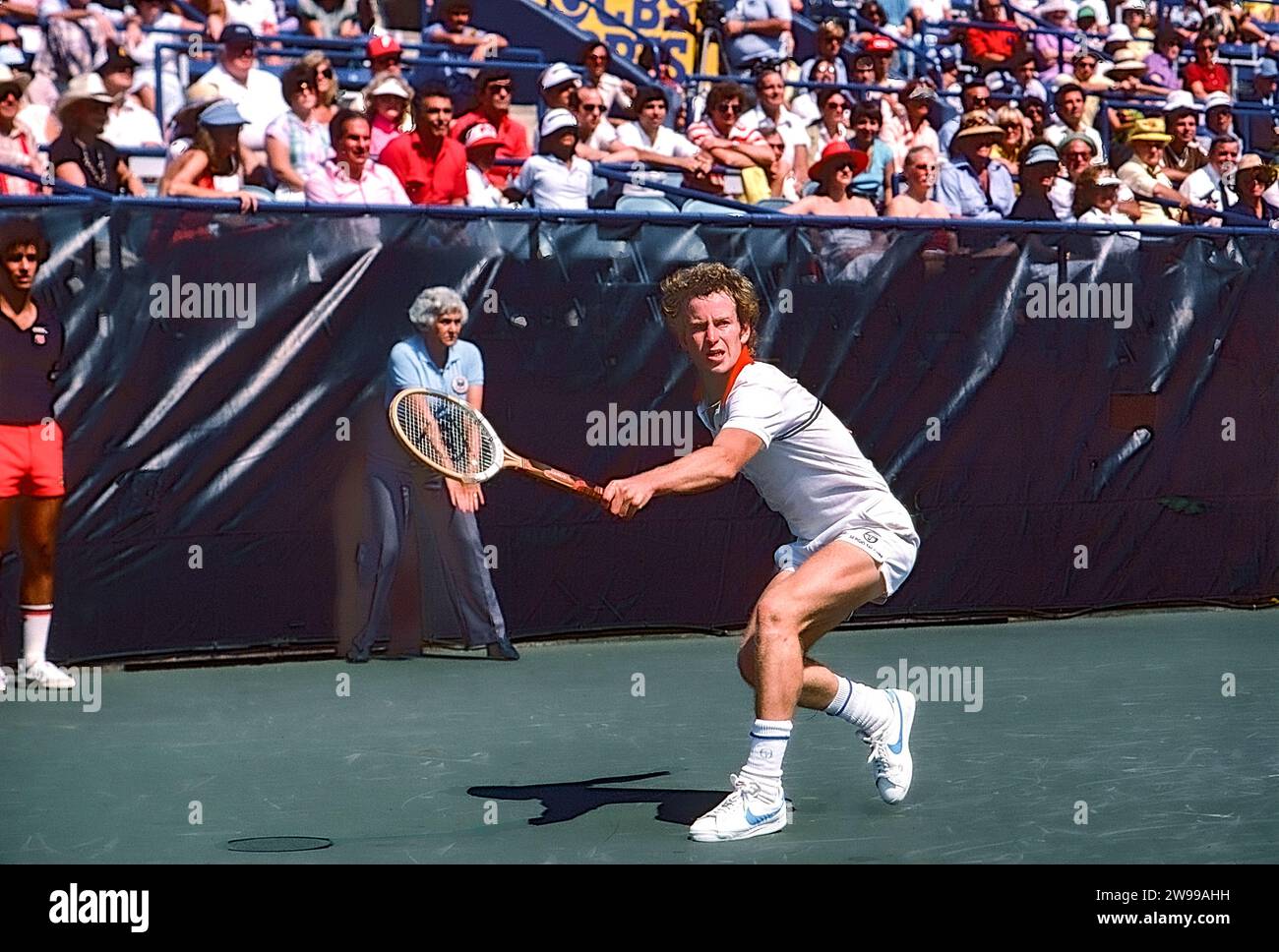 John McEnroe (USA) competing at the 1981 US Open Tennis Stock Photo - Alamy
