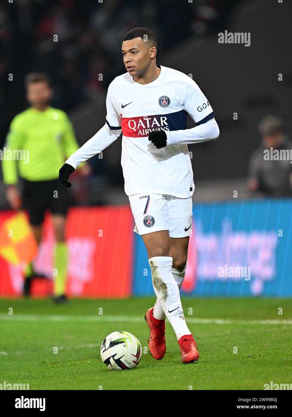 LILLE - Kylian Mbappe of Paris Saint-Germain during the French Ligue 1 ...