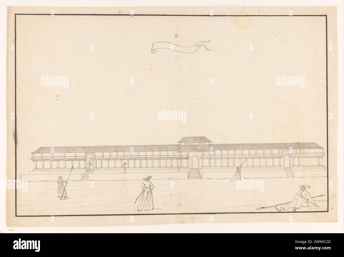 Palace of the King of Kandy, Johannes Rach (School of), c. 1770 drawing ...