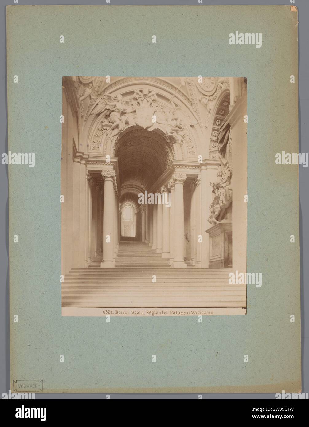 Scala Regia in the Apostolic Palace in Vatican City, Italy, Anonymous ...