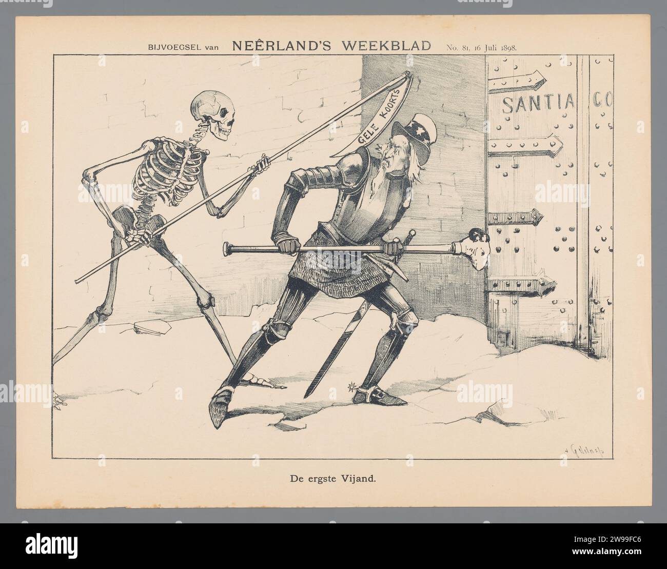 Spanish american war cartoon hi-res stock photography and images - Alamy