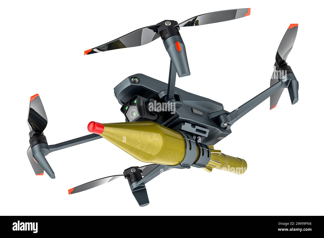 Racing Drone with bomb. FPV Configured to deliver anti-armor shaped ... Racing Drone with bomb. FPV Configured to deliver anti-armor shaped ...