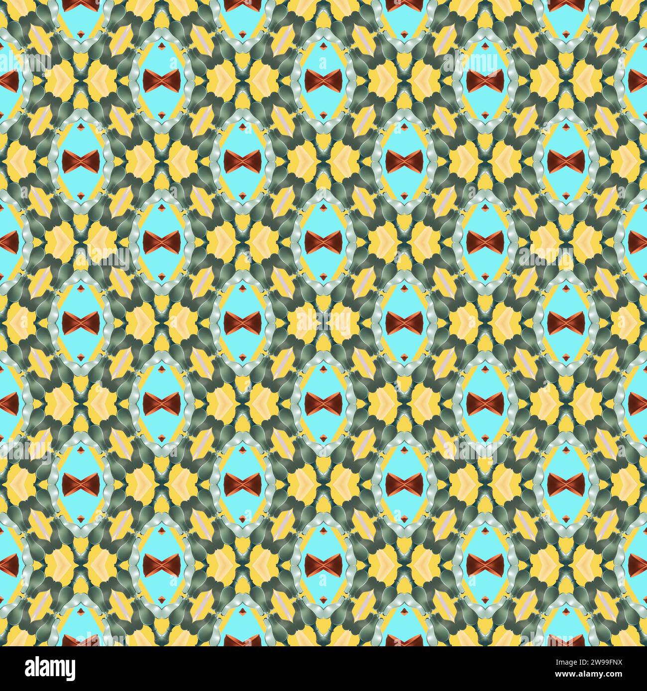 An abstract pattern of vibrant colors, featuring a diverse array of ...