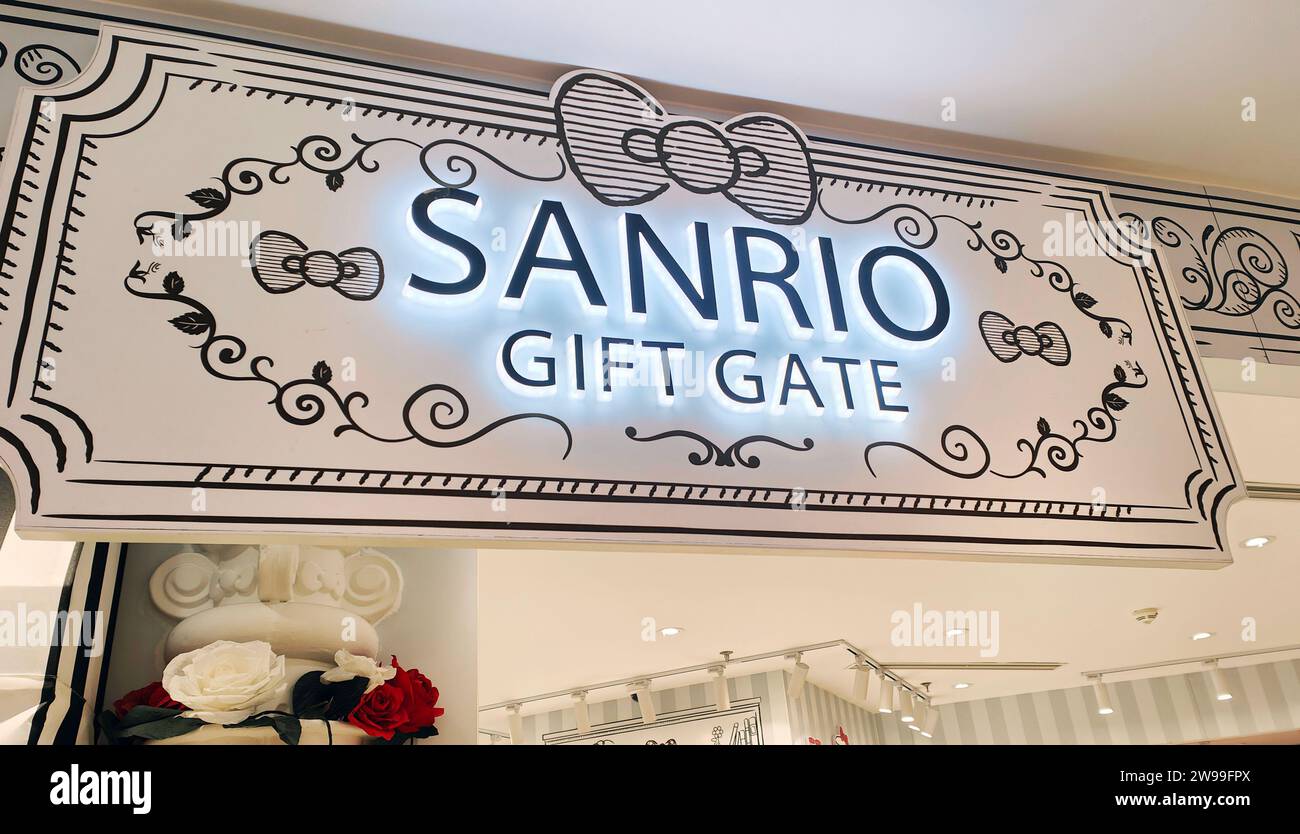 SHANGHAI, CHINA - DECEMBER 21, 2023 - Authentic Sanrio Gift Gate ...