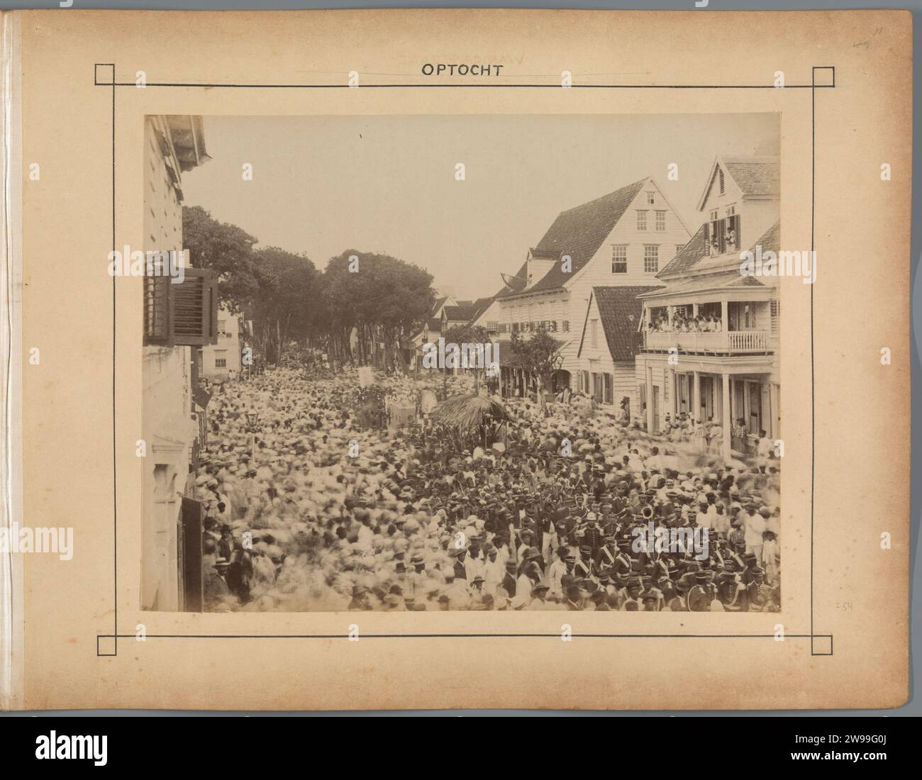 Opteon, Julius Muller, 1885 photograph Large group of people on their ...