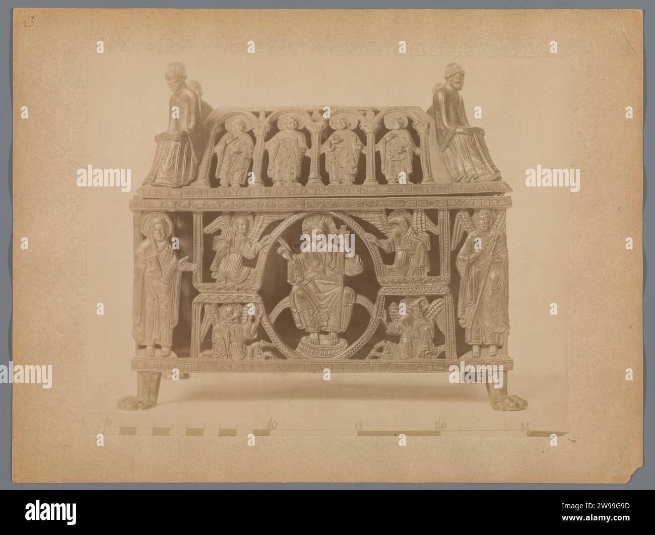 Reliquary with throning Christ, c. 1875 - c. 1900 photograph Europe ...