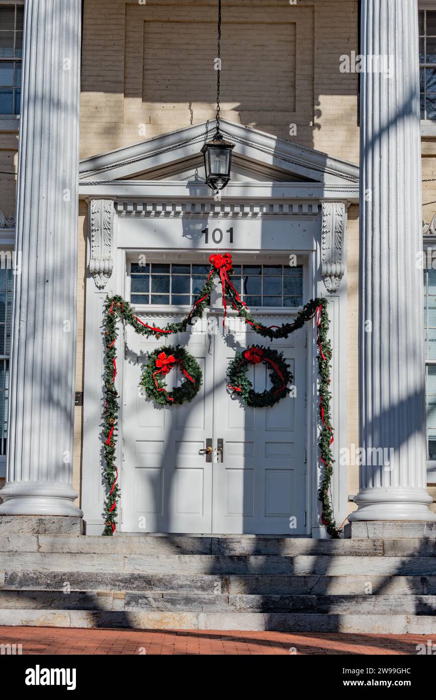 Main Entrance to McMurran Hall, Shepherds University, West Virginia USA ...
