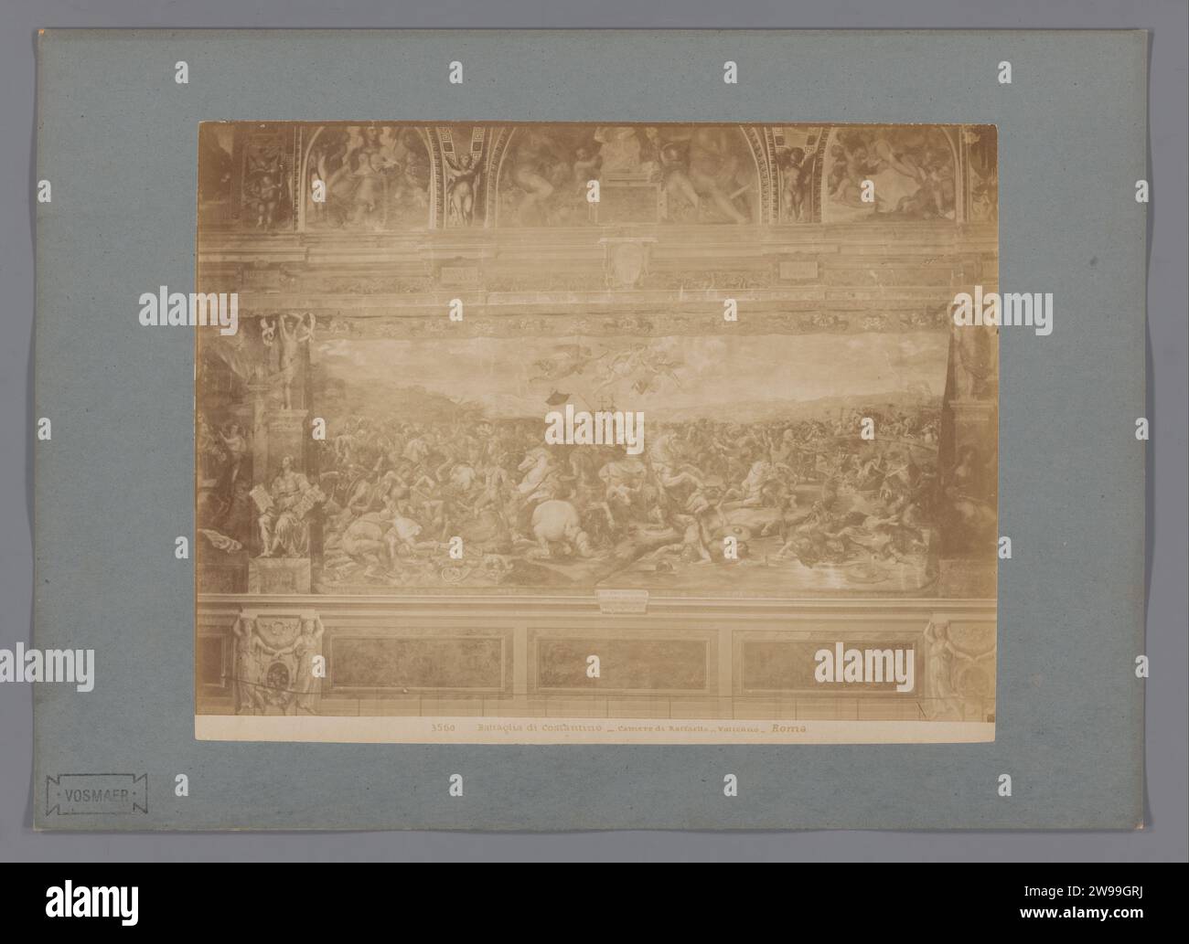 Photo production of the fresco de Battle of Constantijn by Rafaël in ...