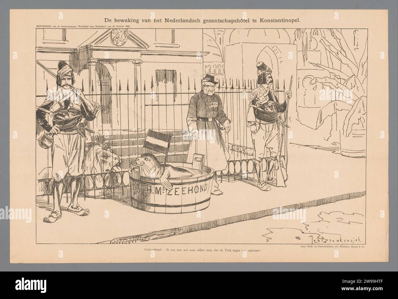 The surveillance of the Nederlandsch Votingshôtel in Konstantinople ...