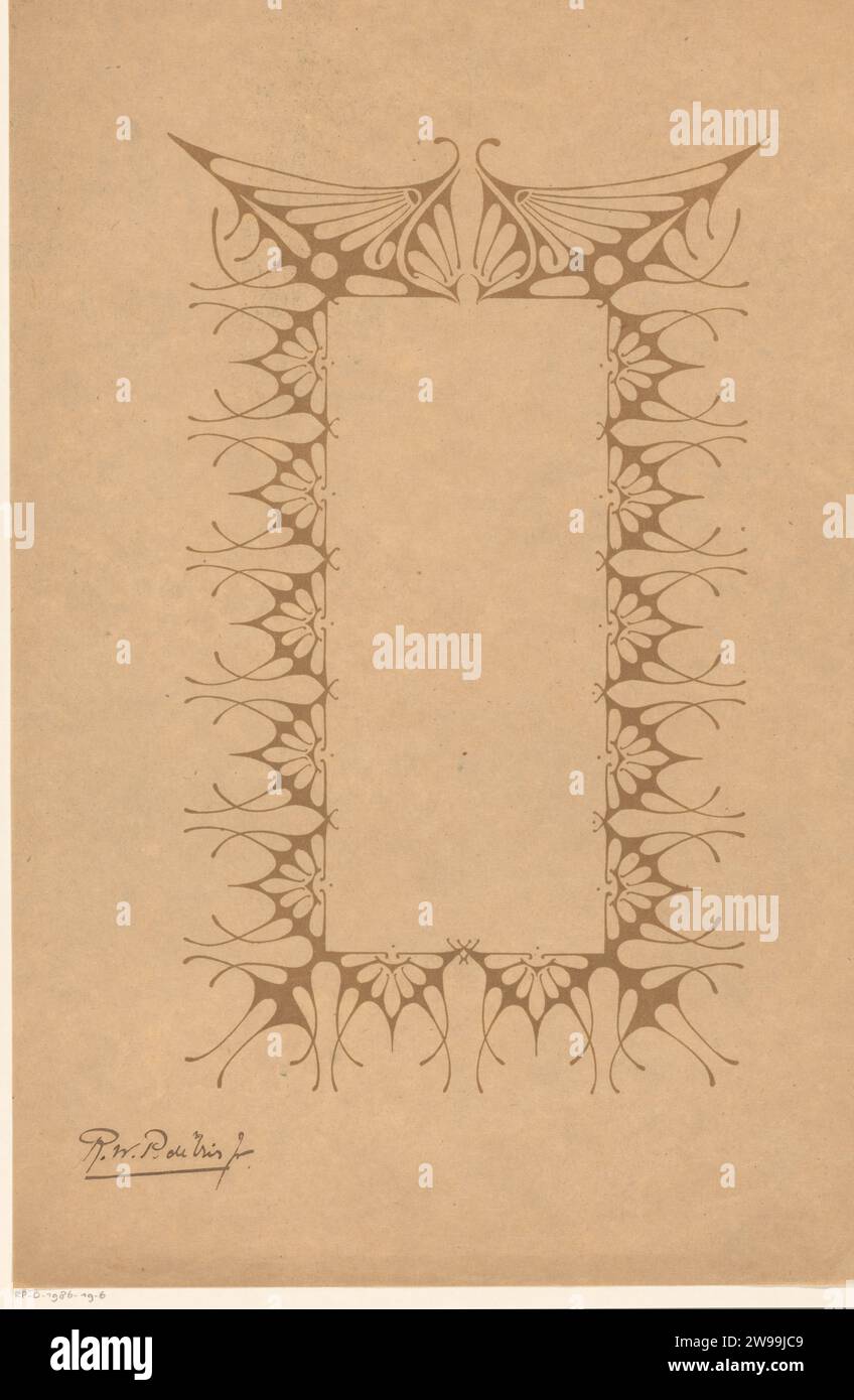 Kader, Reinier Willem Petrus de Vries (1874-1953), 1900 print Frame ...