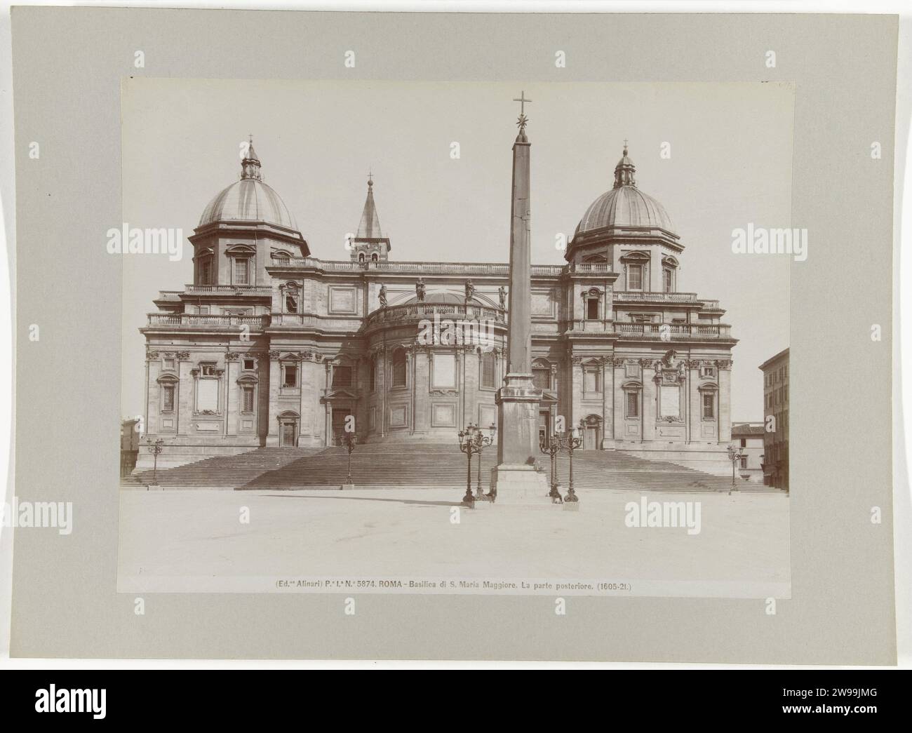 Achtergevel van de Santa Maria Maggiore Te Rome, Alinari brothers, c ...