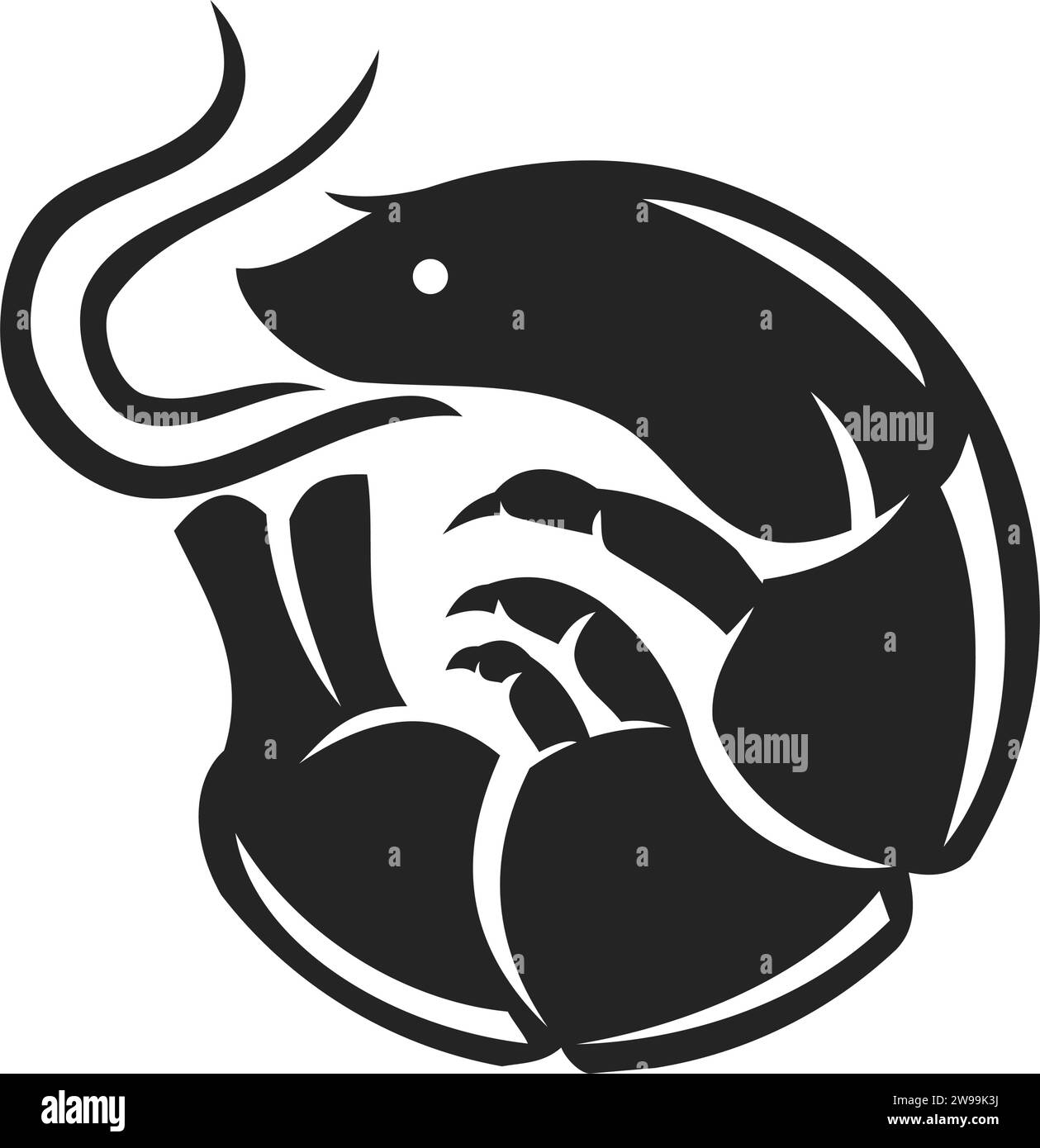 Shrimp Logo template Isolated. Brand Identity. Icon Abstract Vector ...