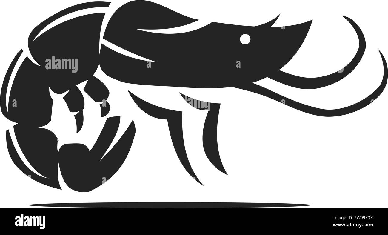 Shrimp Logo template Isolated. Brand Identity. Icon Abstract Vector ...