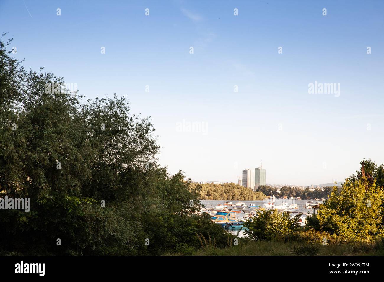 Picture of Usce skyscrapers and shopping mall during a cloudy afternoon ...