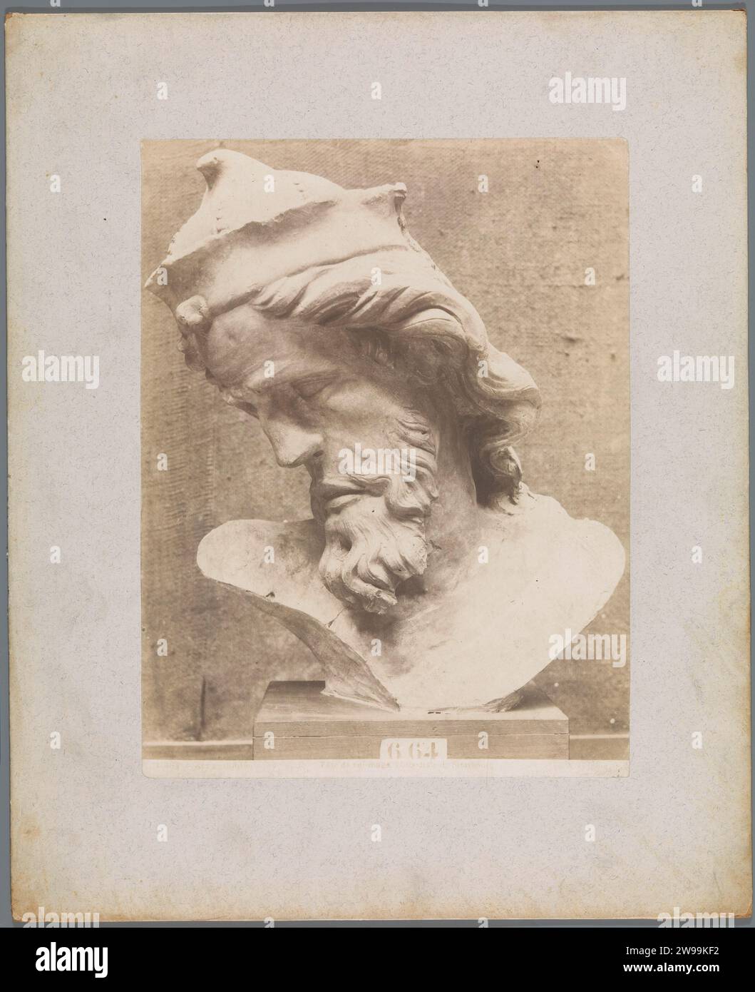 Bust of a way from the east, from the cathedral of Strasbourg, c. 1875 ...