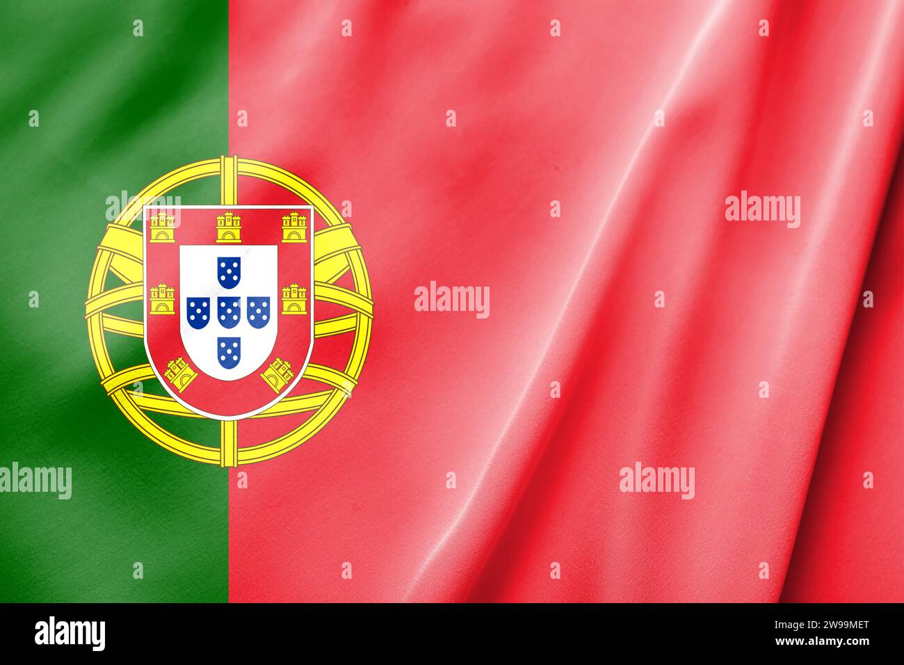 Flag of Portuguese Republic. National country symbol Stock Photo - Alamy