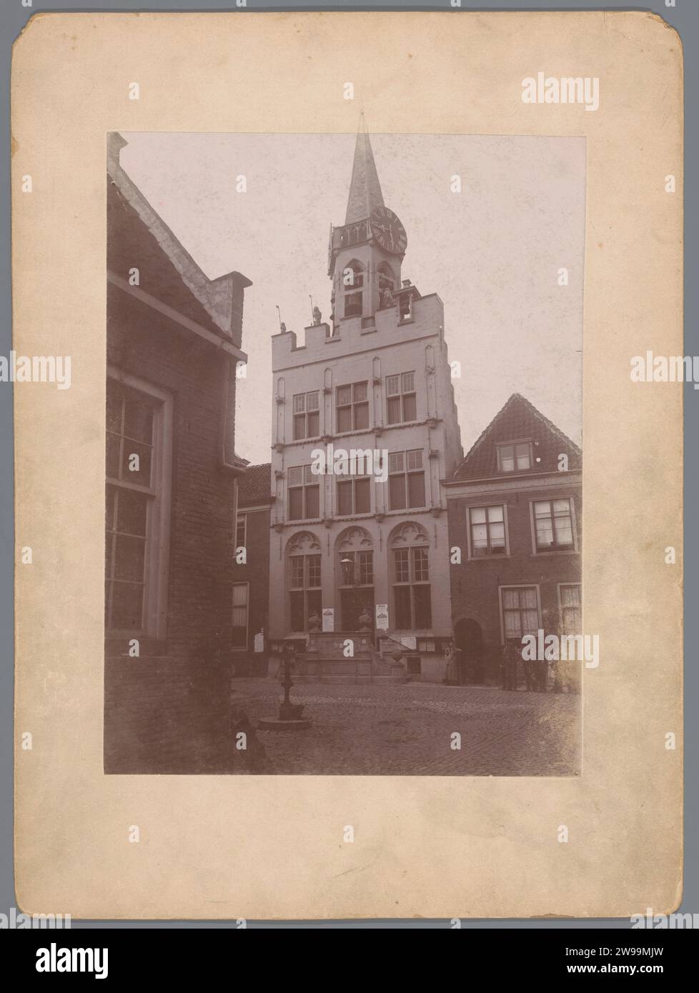 Exterior of the town hall of Tholen, c. 1875 - c. 1900 photograph ...