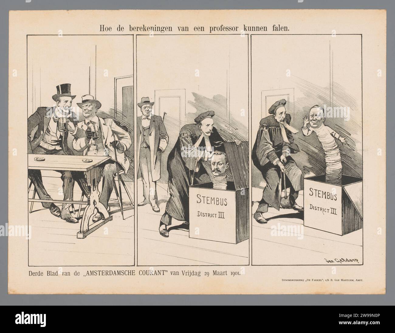 How the calculations of a professor can fail, Petrus van Geldorp, 1901 ...