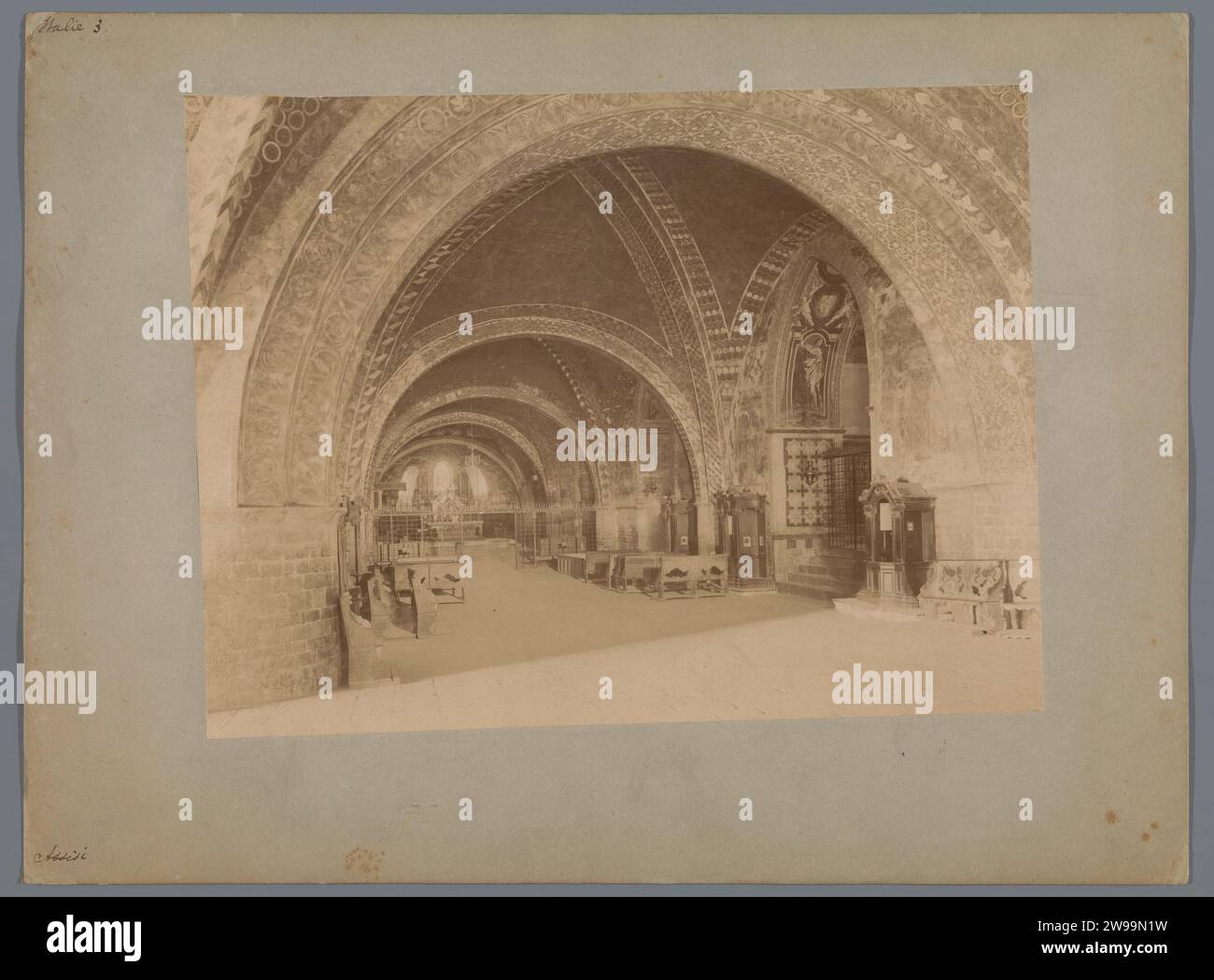 Crypt from Francis of Assisi in the Sint-Franciscus Basilica in Assisi ...