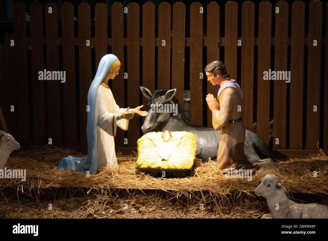 Christmas Nativity Scene' Stock Photo - Alamy