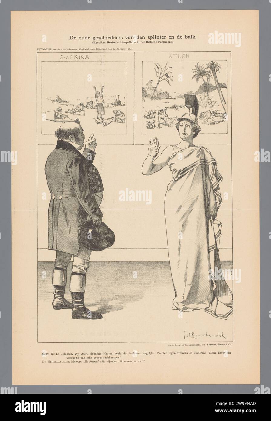 The Ancient History of the Splinter and De Balk, Johan Braakensiek ...