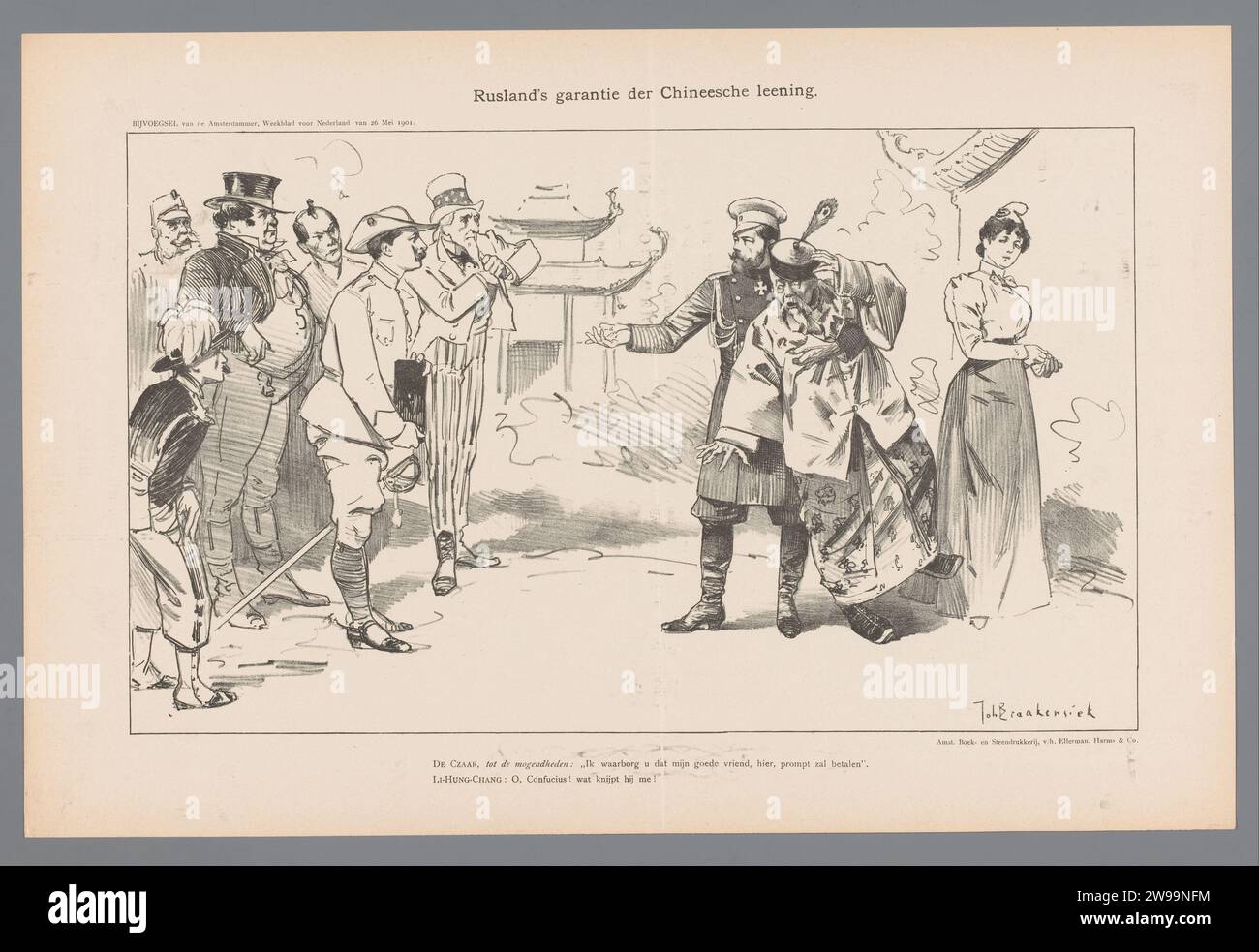 Russia's Guarantee of Chinese Leening, Johan Braakensiek, 1901 ...