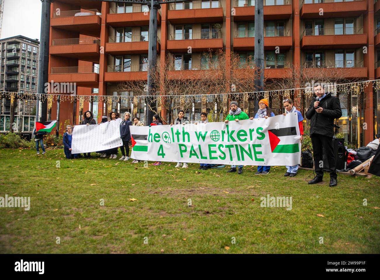 London, United Kingdom - December 24th 2023: Healthcare Workers for ...