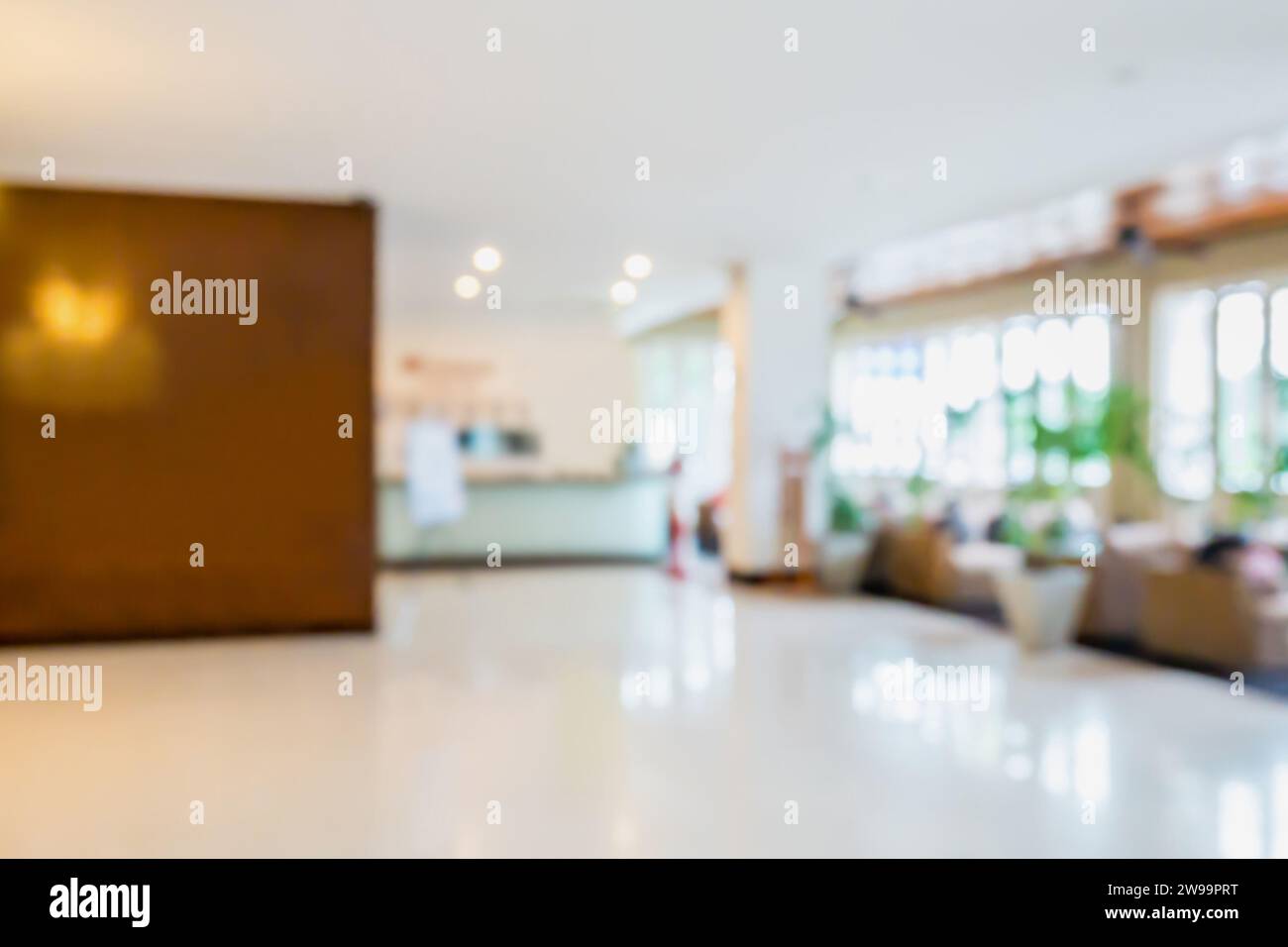 Abstract hotel lobby blurred background hi-res stock photography and ...