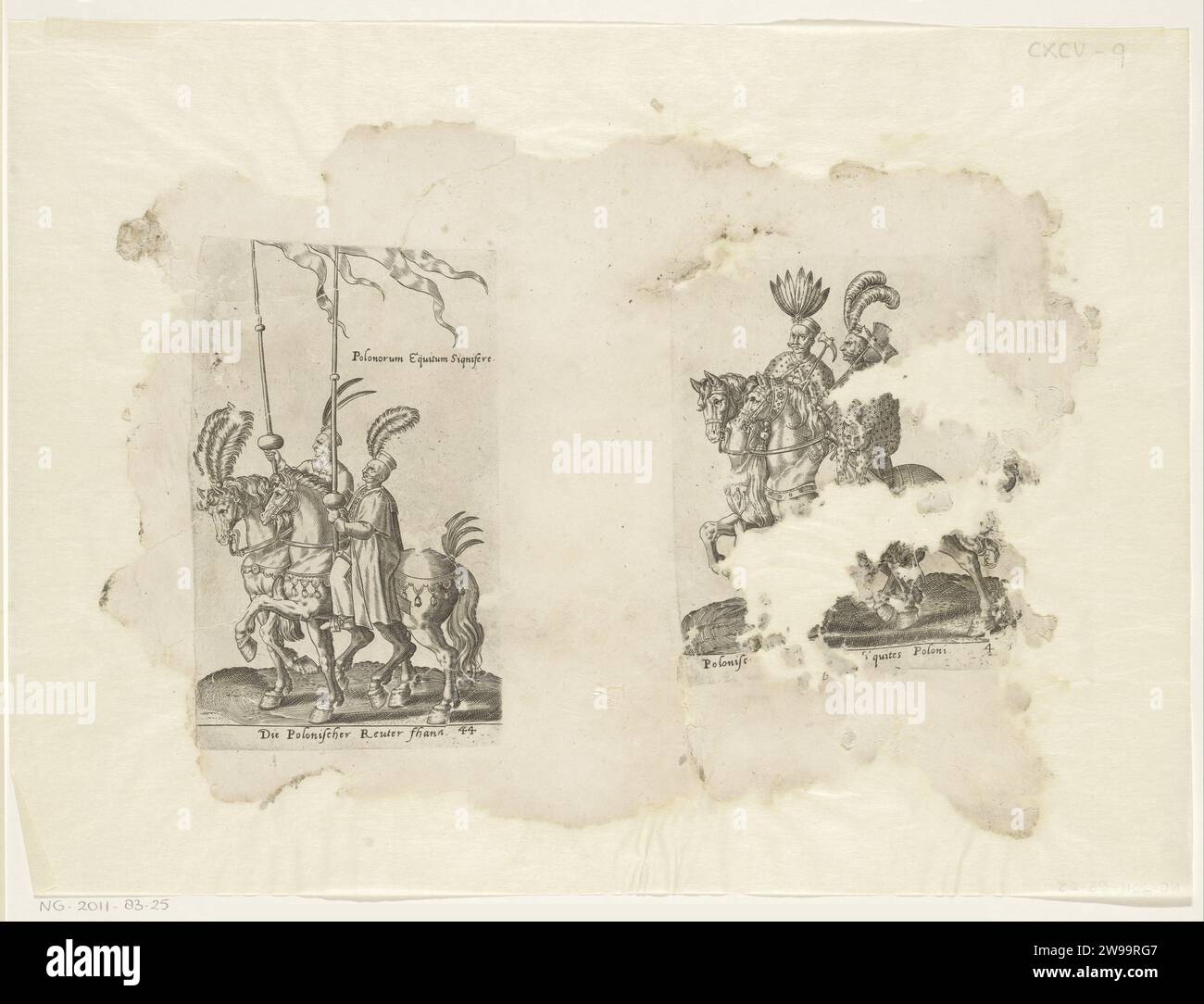 Polish standard bearers and Polish horsemen, Abraham de Bruyn, 1576 ...