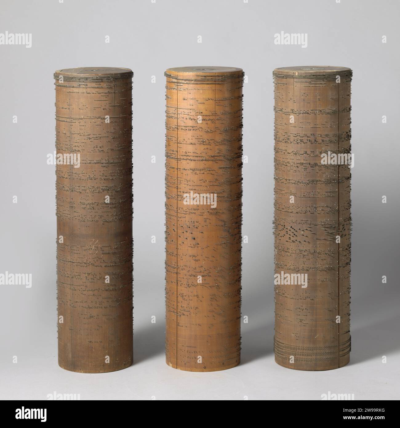 Barrel for a mechanical organ, c. 1815 - c. 1825 musical instrument ...