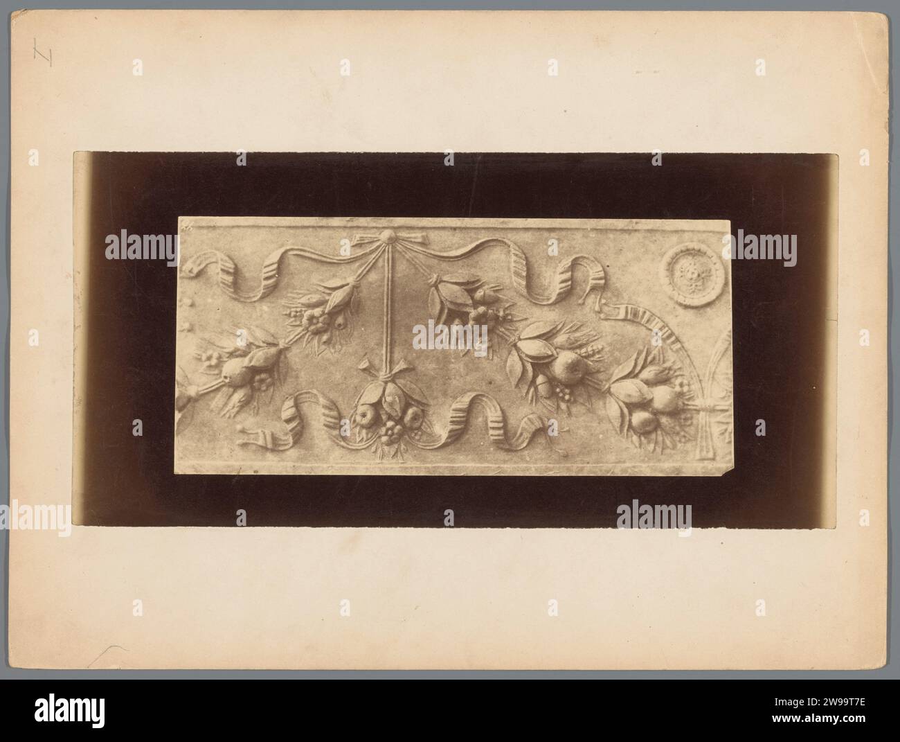 Relief with garlands of flowers and fruits, c. 1875 - c. 1900 ...