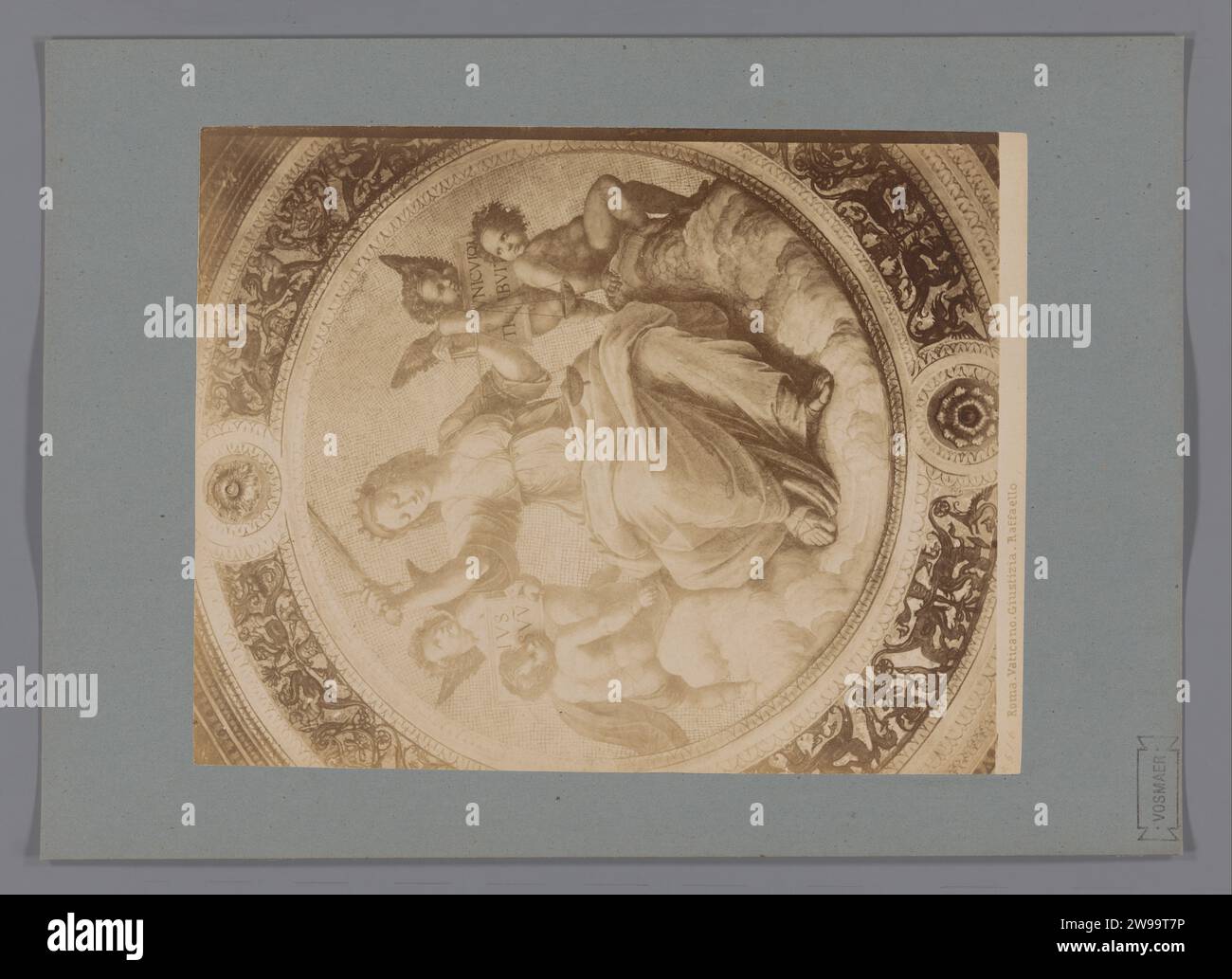 Photo production of the fresco justice by Rafaël in the Stanza della ...