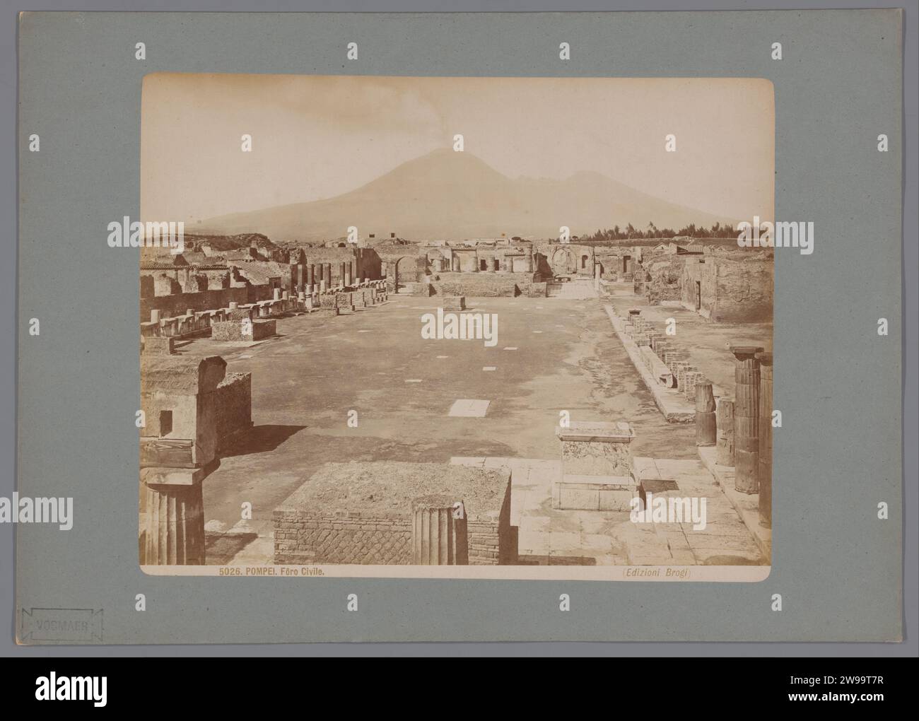 View of the Forum in Pompeii, Giacomo Brogi, 1864 - 1881 photograph ...
