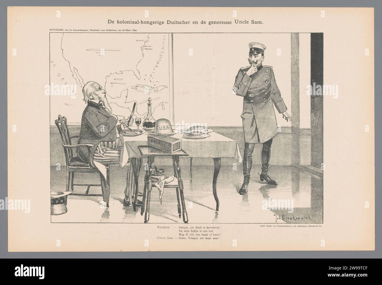 The colonial-hungry German and the Generuse Uncle Sam, Johan ...