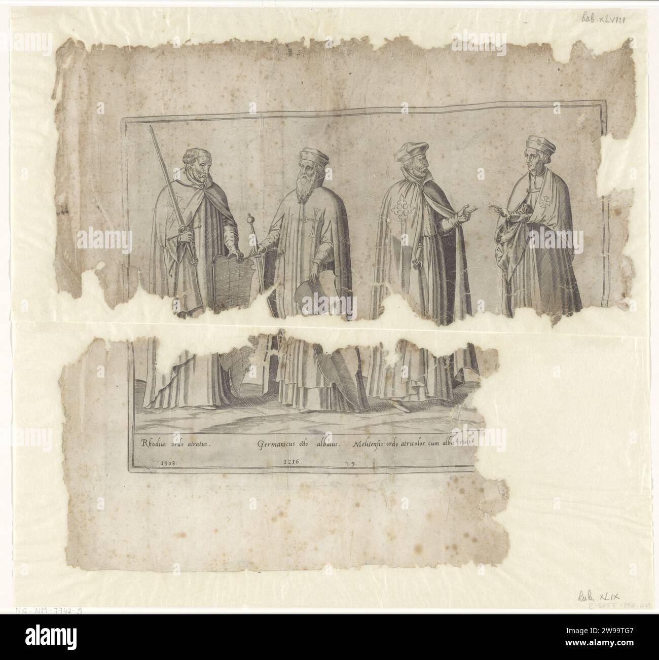 Four ecclesiastical prelates from different countries, Abraham de Bruyn ...