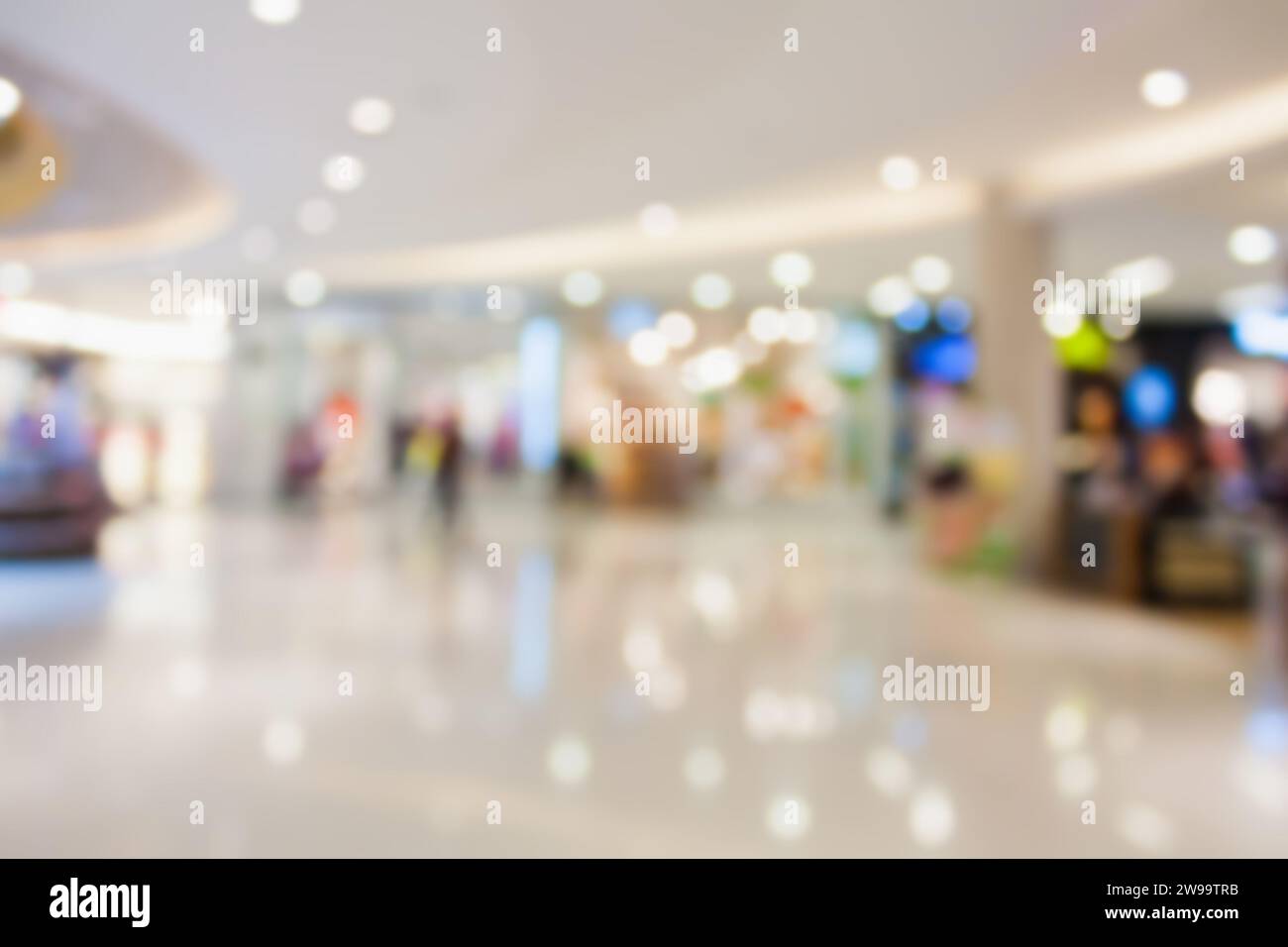shopping mall store blurred background Stock Photo - Alamy