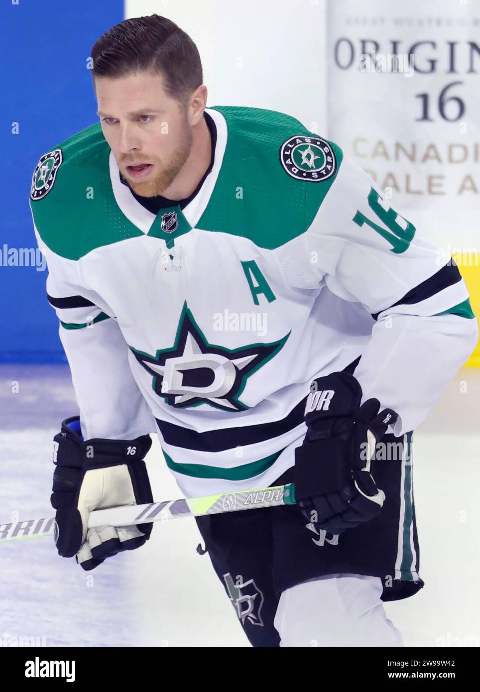 NHL profile photo on Dallas Stars player Joe Pavelski at a game against ...