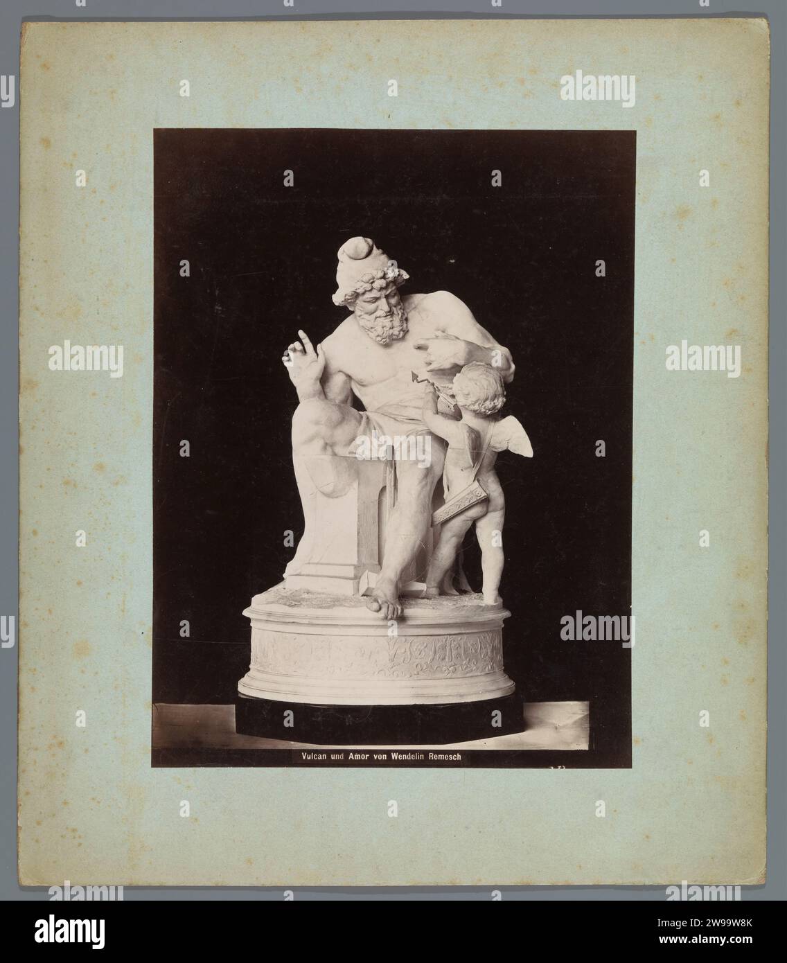 Beeld van Vulcan love c. 1875 - c. 1900 photograph Europe cardboard ...